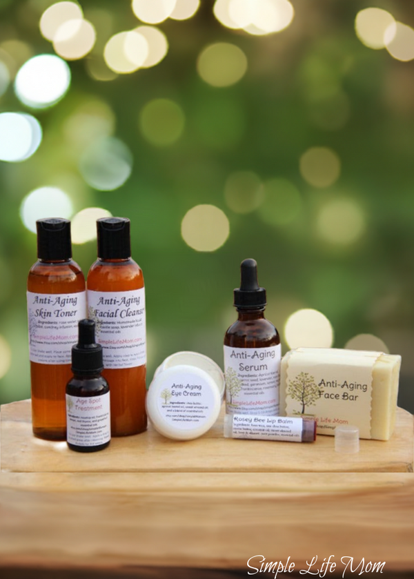 ANTI AGING GIFT SET - Organic, Anti Wrinkle Beauty Gift Set, essential ...