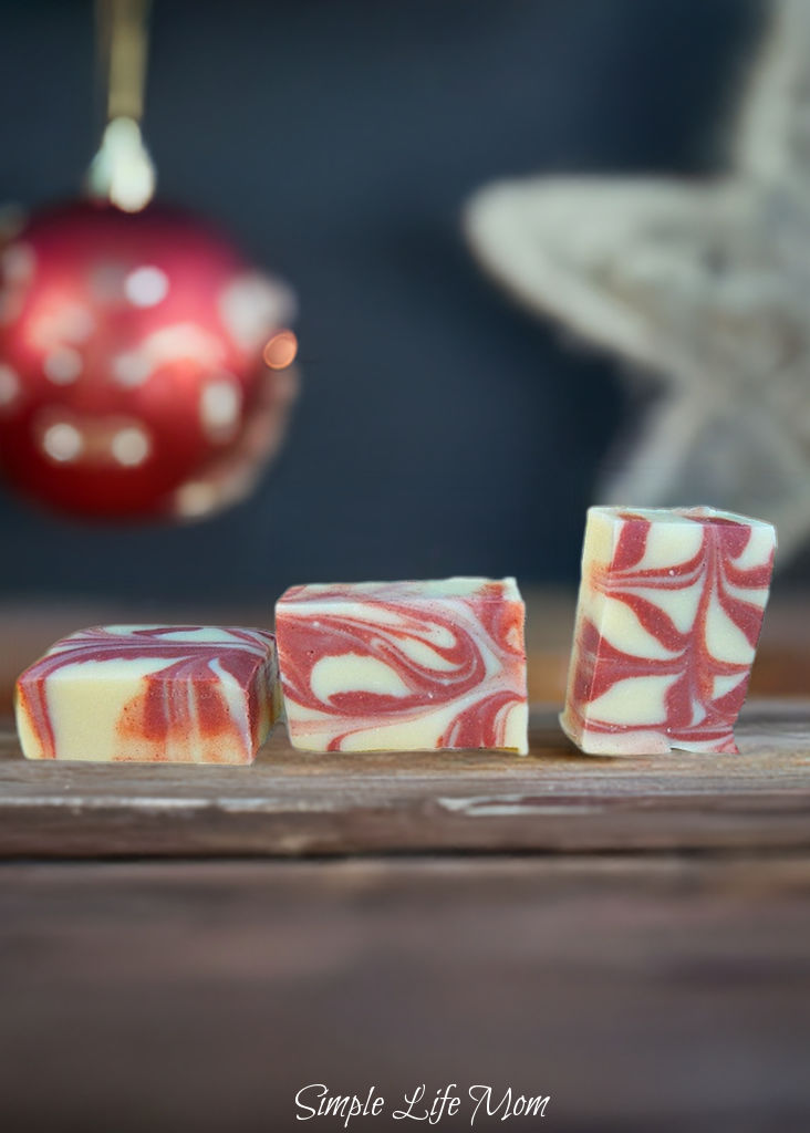 CANDY CANE SOAP - organic soap bar with essential oils and clay ...