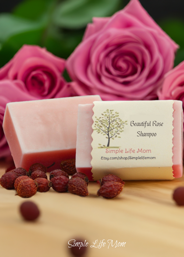 ROSE SHAMPOO BAR - vegan, organic, all natural, cold processed herbal ...