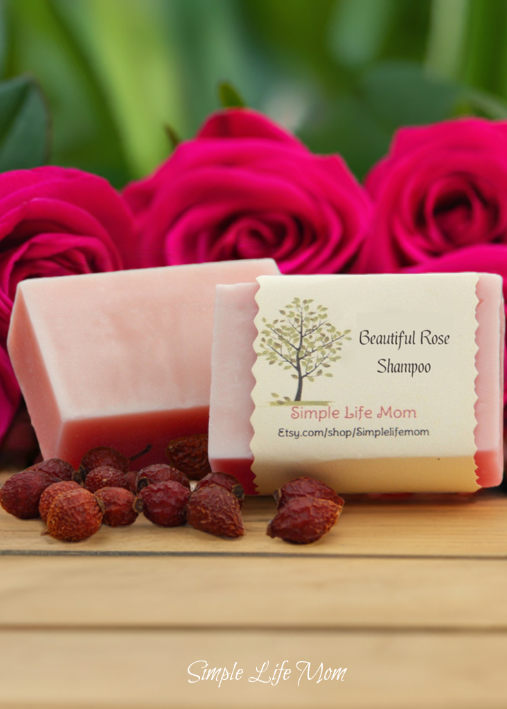ROSE SHAMPOO BAR - vegan, organic, all natural, cold processed herbal ...