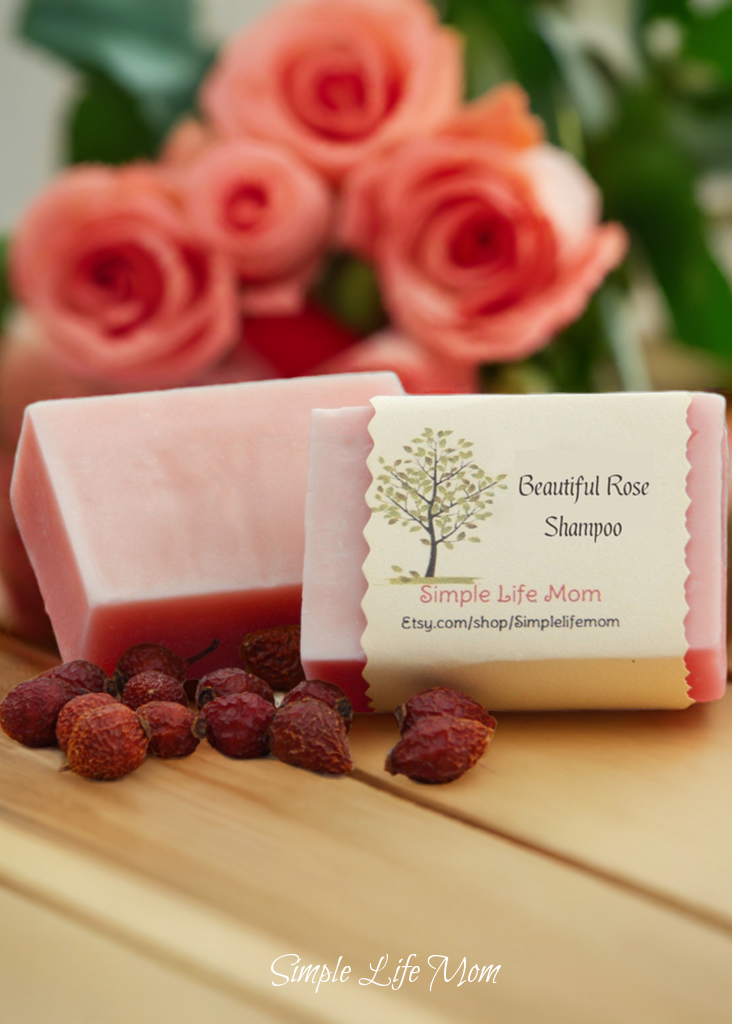 ROSE SHAMPOO BAR - vegan, organic, all natural, cold processed herbal ...