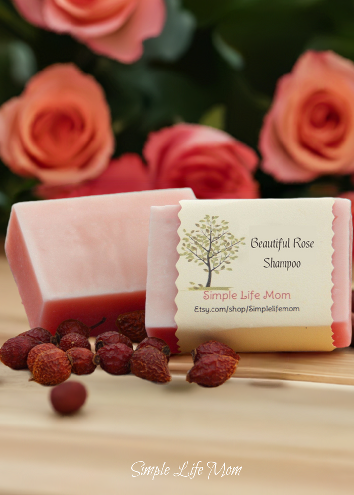 ROSE SHAMPOO BAR - vegan, organic, all natural, cold processed herbal ...